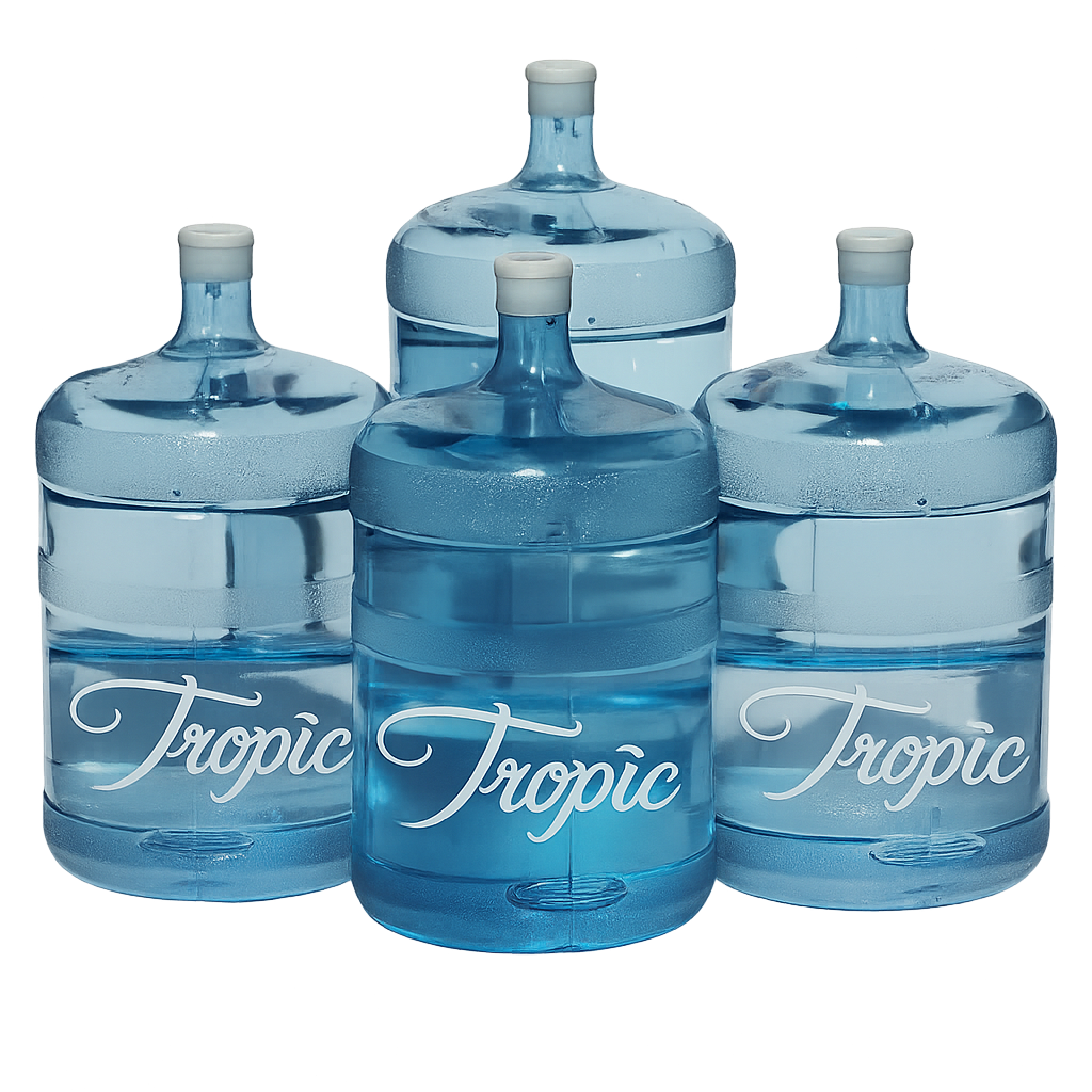 5 Gallon Tropic Water Bottles
